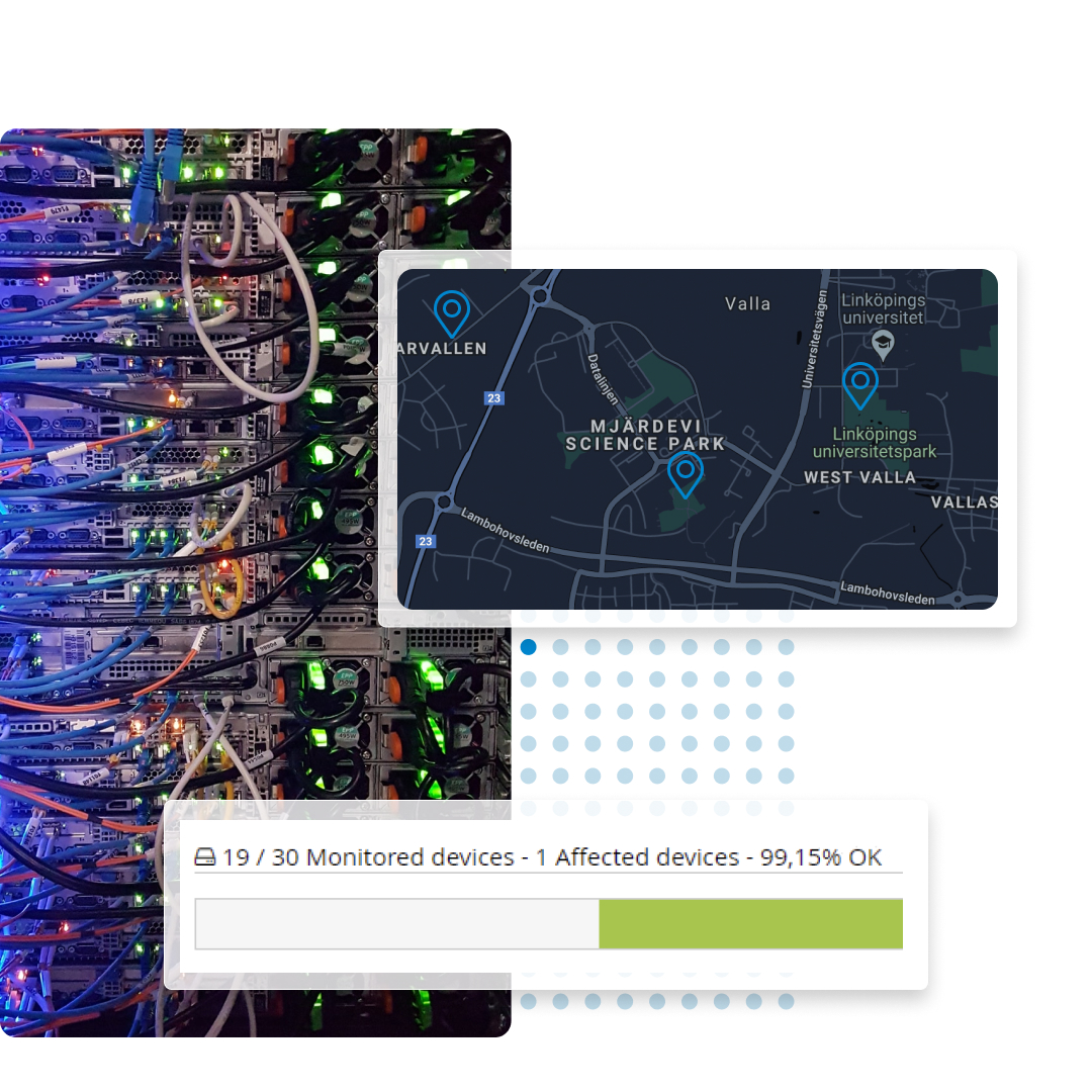 Netadmin add-ons modules - Geomaps visualization of data sources.